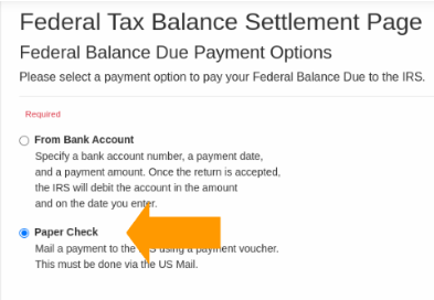How to make a payment to IRS with paper check – FileYourTaxes.com