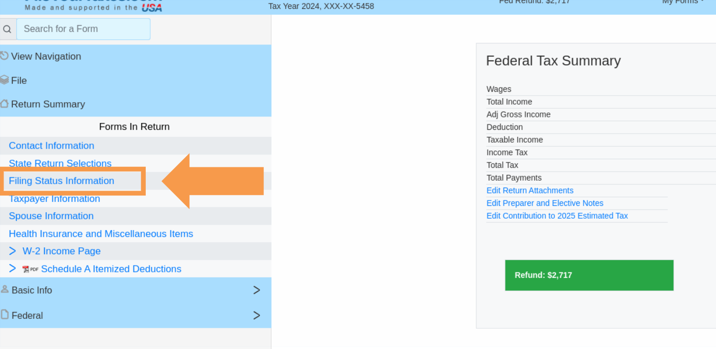 How to change my filing status? – FileYourTaxes.com