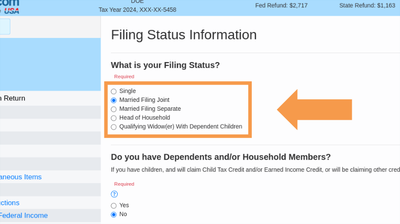 How to change my filing status? – FileYourTaxes.com