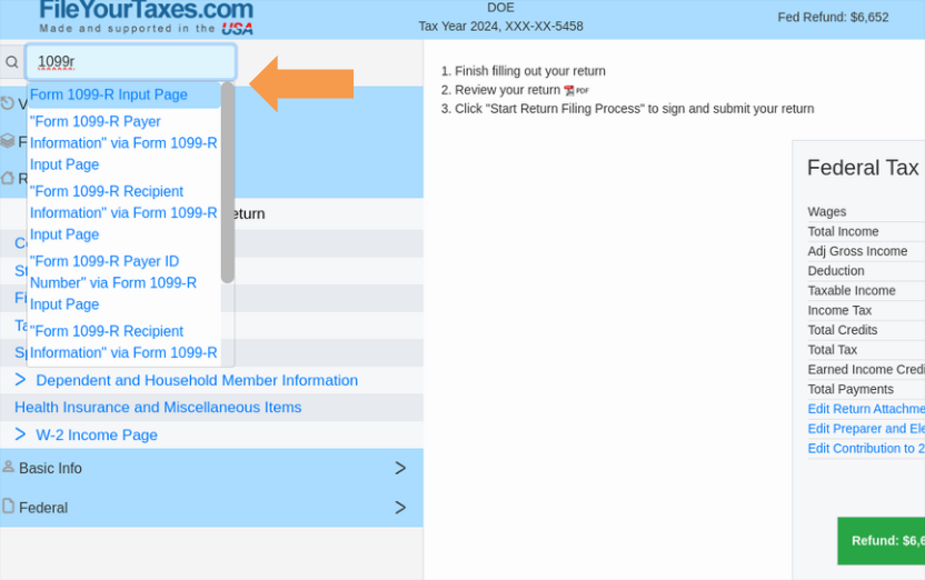 How to add additional forms – FileYourTaxes.com