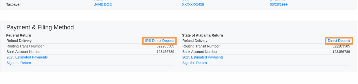 How to update my direct deposit information – FileYourTaxes.com