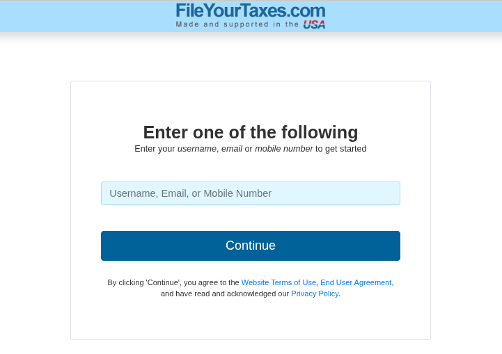 How to login/edit a return in progress – FileYourTaxes.com